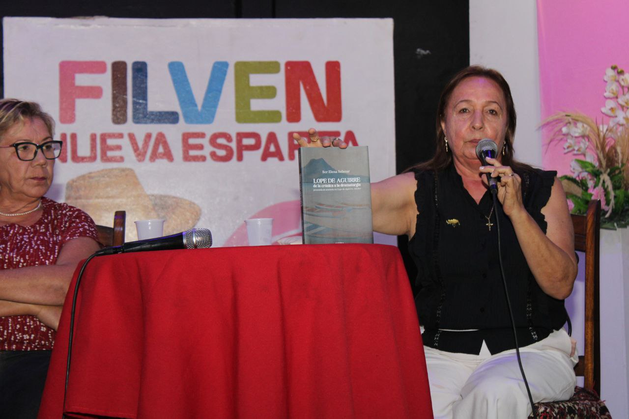 Sor Salazar presentó con Filven segunda edición de su libro sobre Lope de Aguirre visto desde el ...
